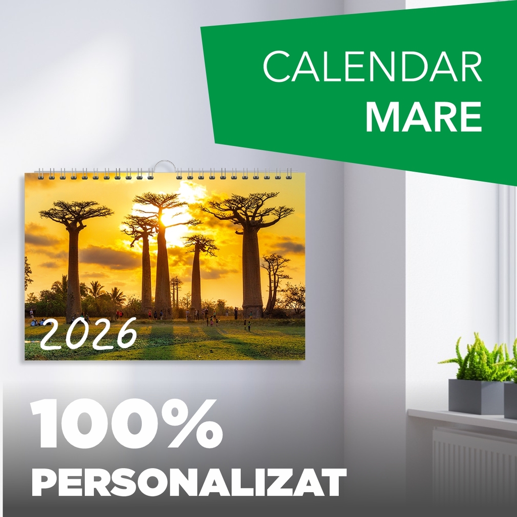 Set calendare de perete integral personalizate 2026 - comandă online!